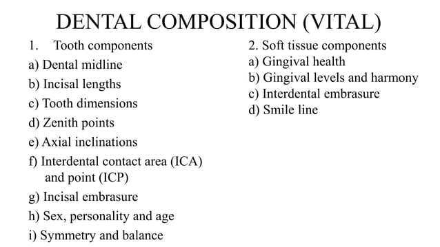 Principles of smile design | PPTX | Dental Health | Diseases and Conditions