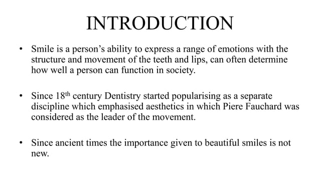 Principles of smile design | PPTX | Dental Health | Diseases and Conditions