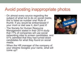 Tips to stay safe and responsible on social media | PPT