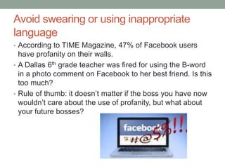 Tips to stay safe and responsible on social media | PPT