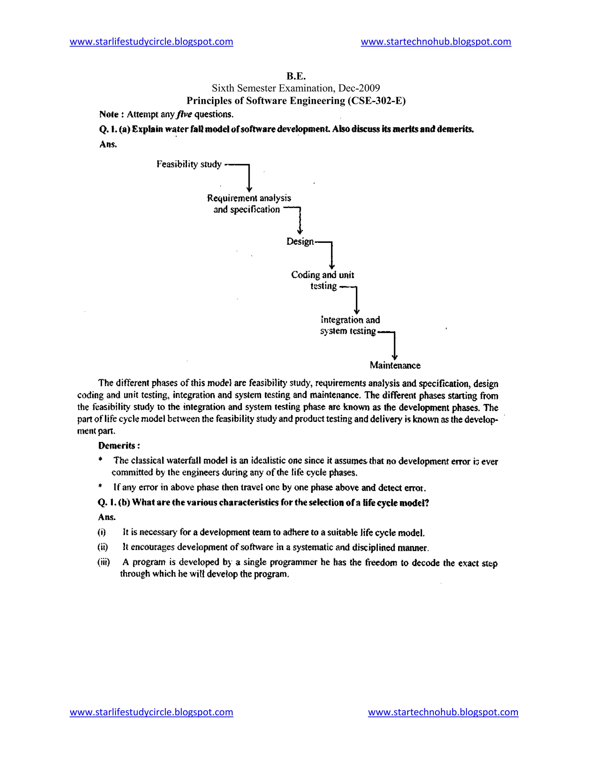 Principles of software engineering | PDF