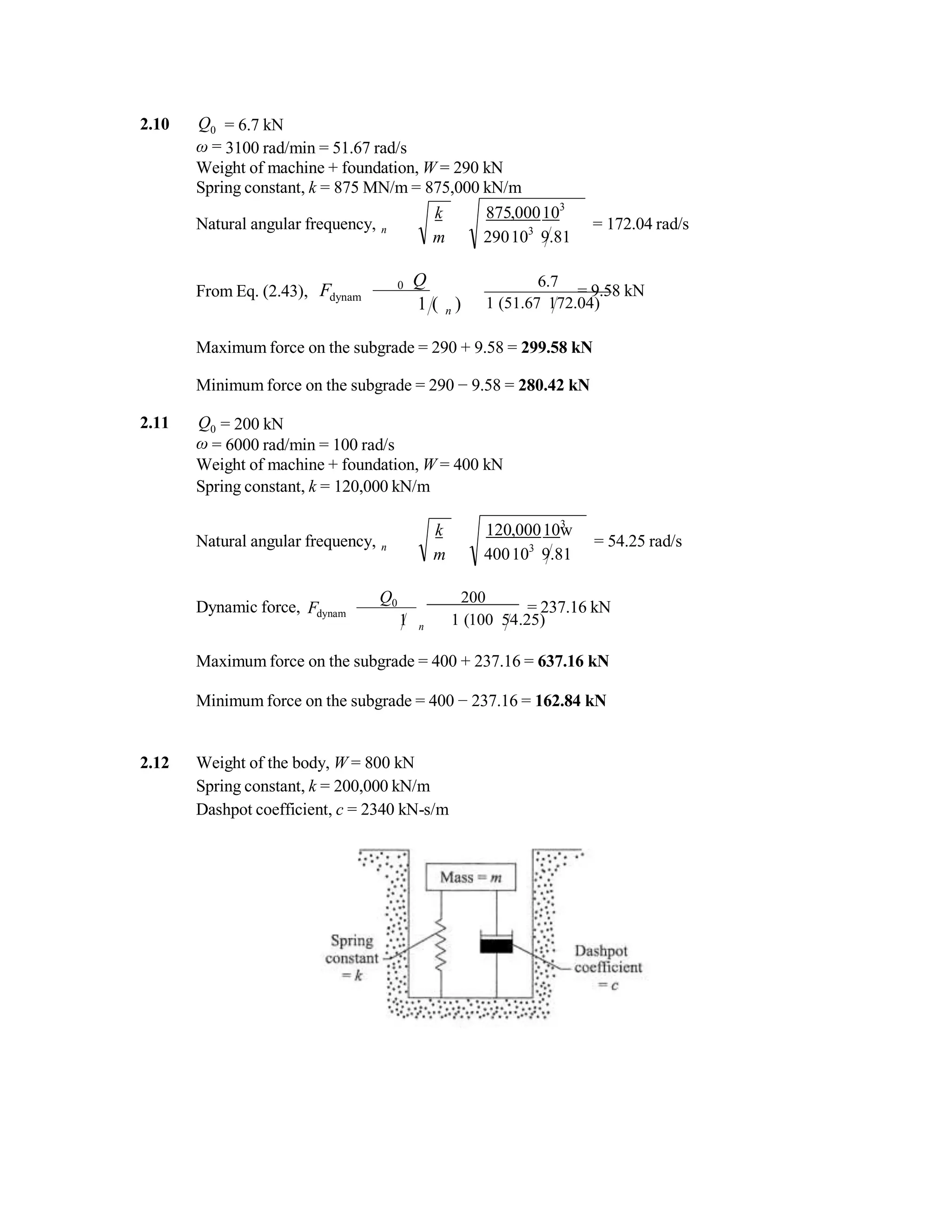 Principles of soil dynamics 3rd edition das solutions manual | PDF