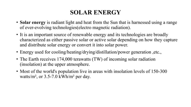 Principles of solar radiation | PPTX | Physics | Science