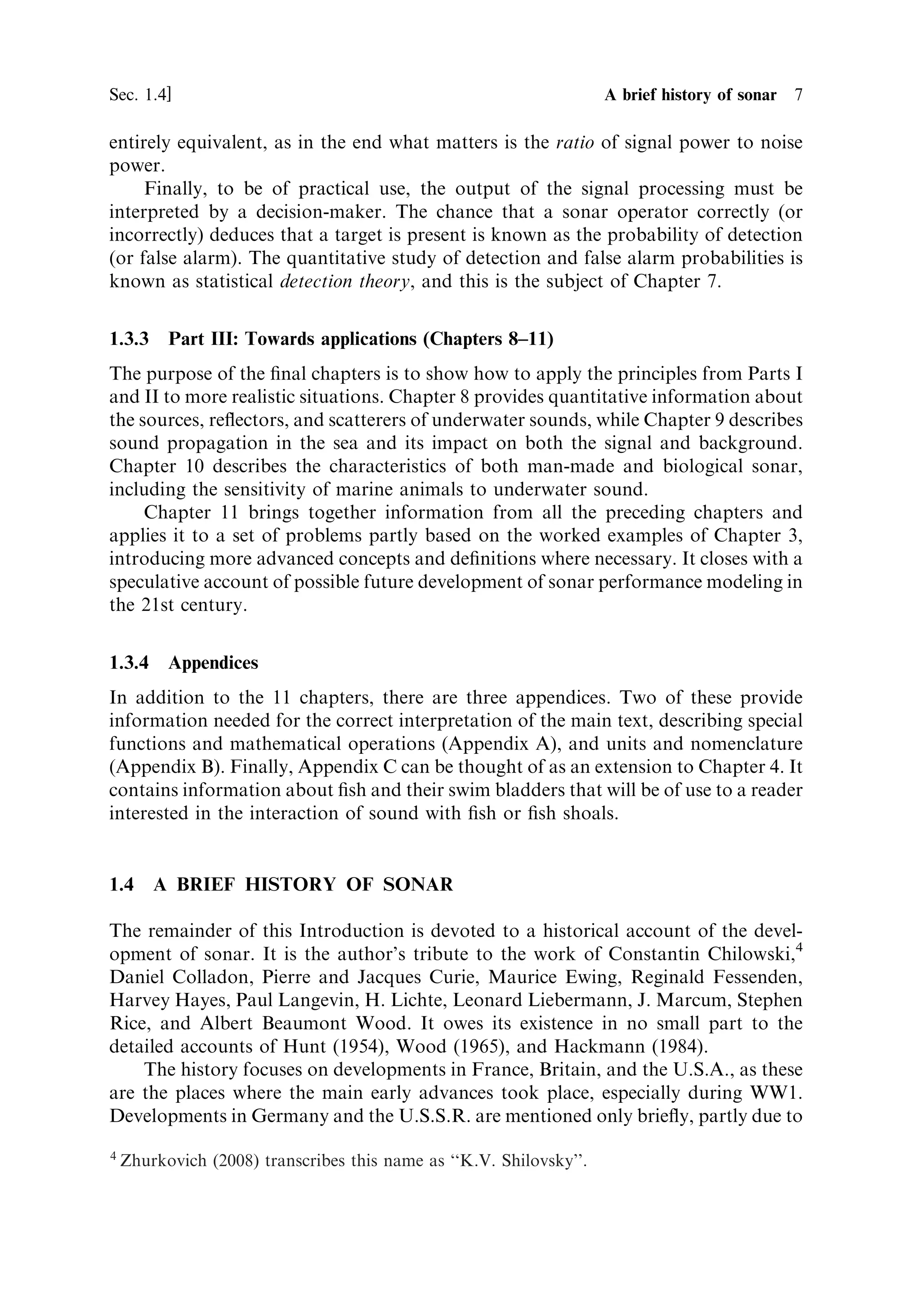 Principles of sonar performance modeling 2010 | PDF