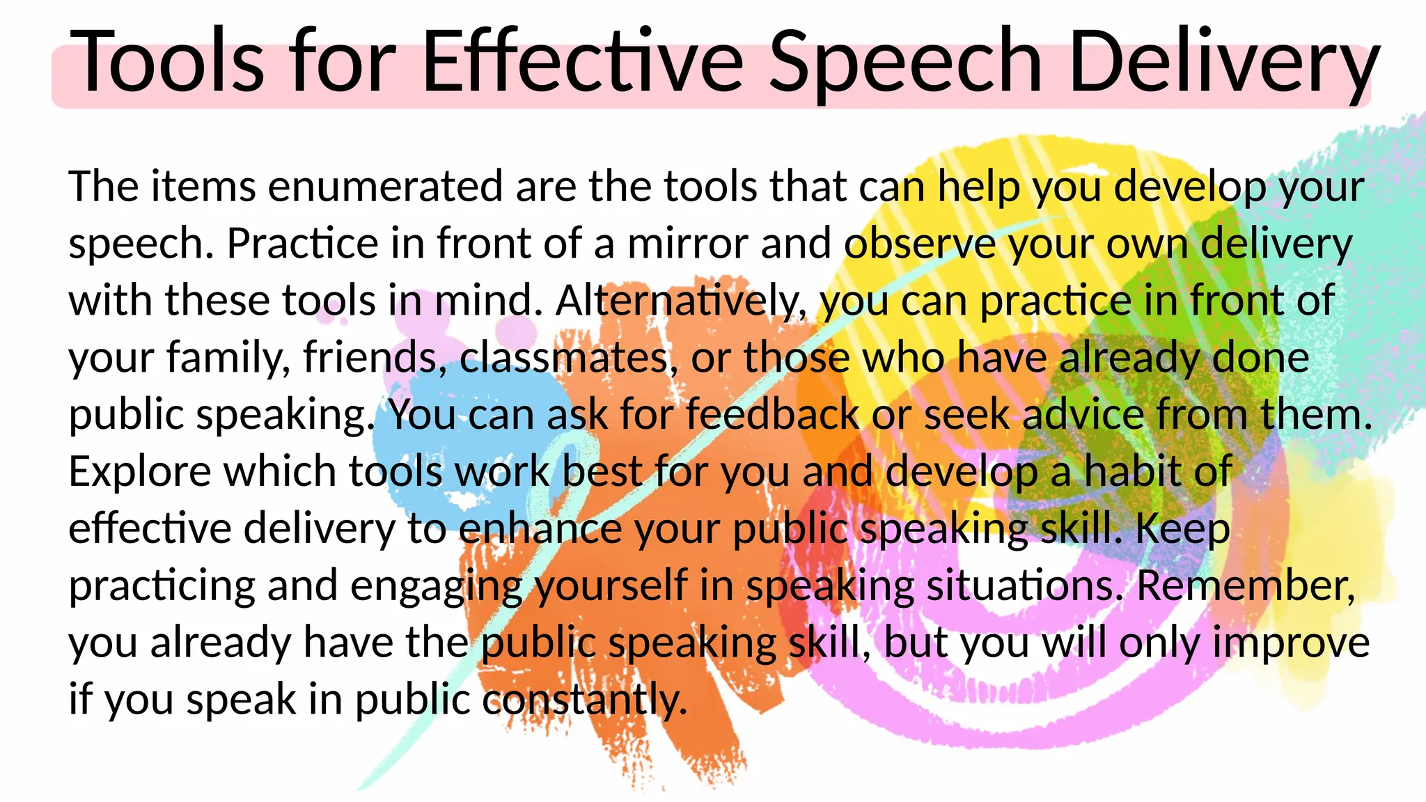 PRINCIPLES OF SPEECH DELIVERY.powerpointpptx | PPTX