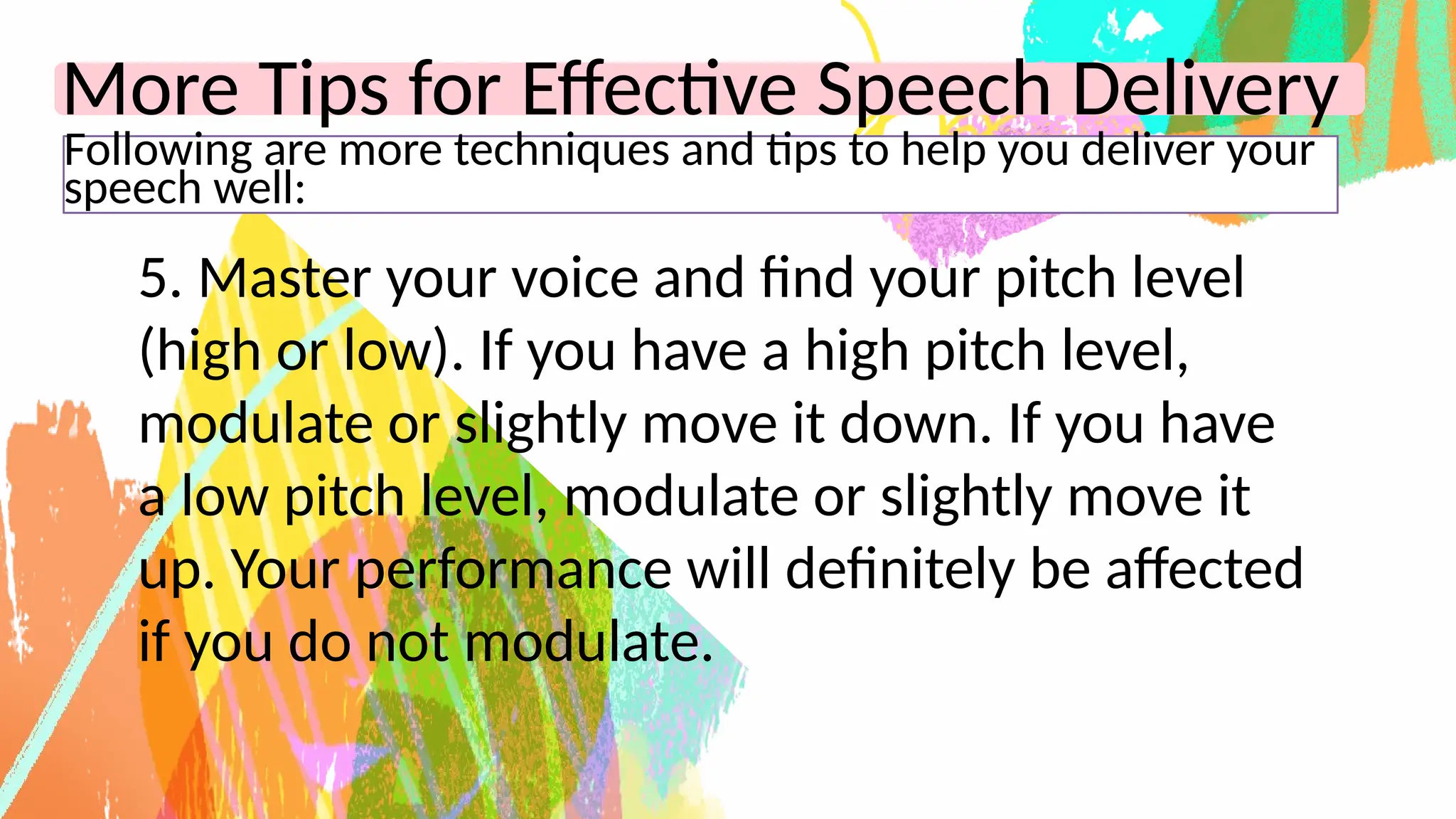PRINCIPLES OF SPEECH DELIVERY.powerpointpptx | PPTX