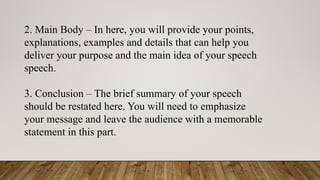 Principles of speech writing in Public Speaking.pptx