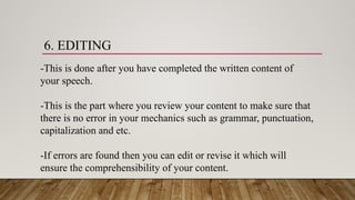 Principles of speech writing in Public Speaking.pptx