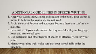 Principles of speech writing in Public Speaking.pptx