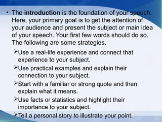 Principles of Speech Writing in Oral Communication in Context | PPTX