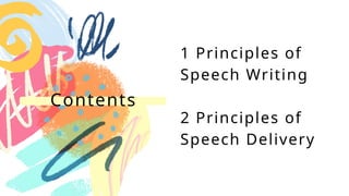 PRINCIPLES OF SPEECH WRITING.powerpointpptx | PPTX