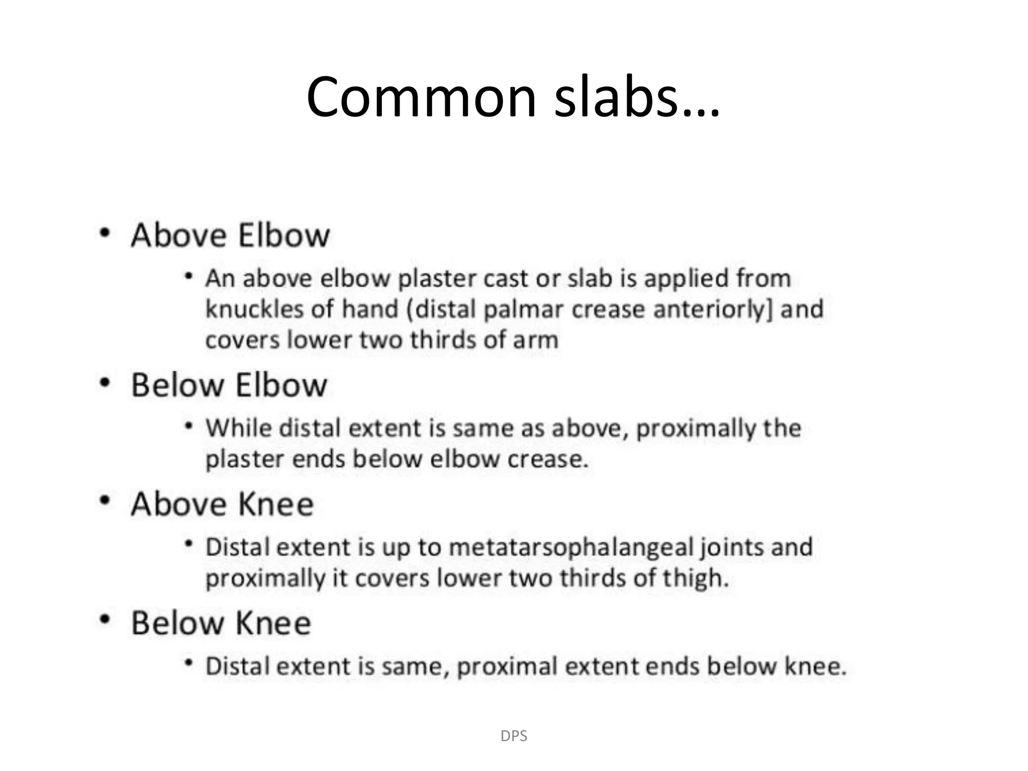 Principles of splints and casts in orthopaedics by Dr. D. P. Swami | PPTX