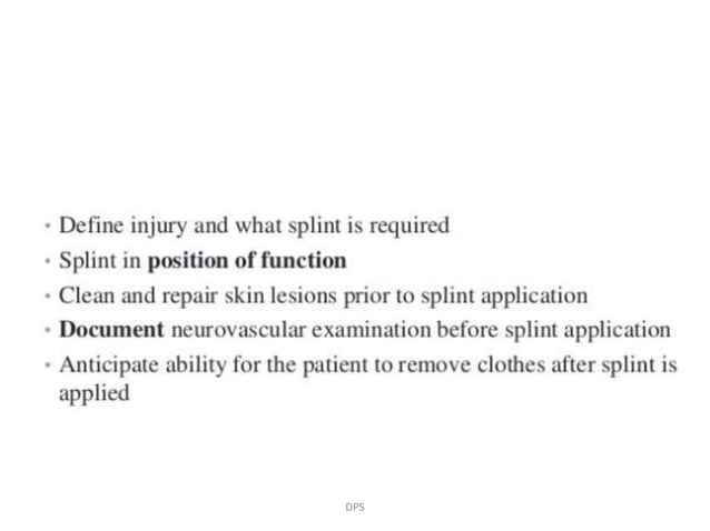Principles of splints and casts in orthopaedics by Dr. D. P. Swami | PPTX