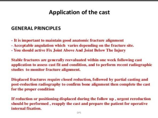 Principles of splints and casts in orthopaedics by Dr. D. P. Swami | PPT