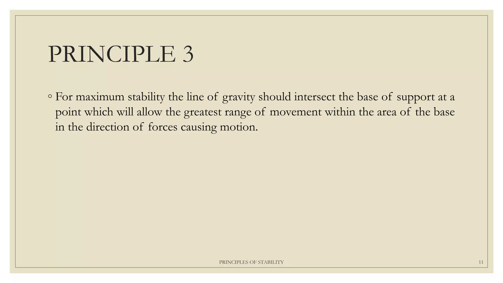 Principles of Stability | PPTX