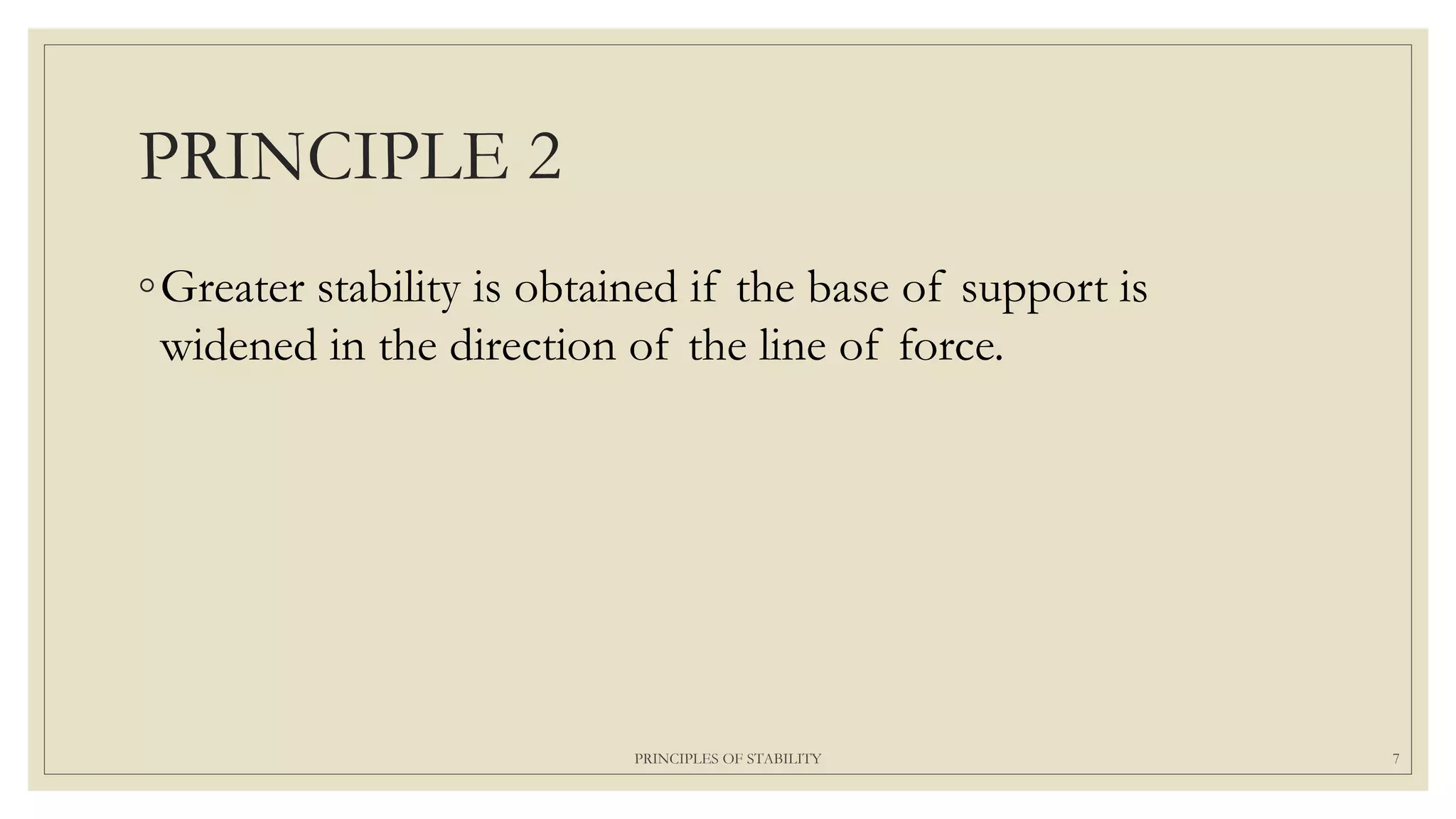 Principles of Stability | PPTX