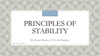 Principles of Stability | PPTX