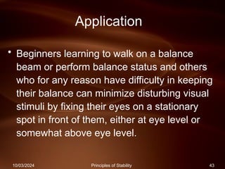 Principles of Stability, biomedical physics , stability, physical ...