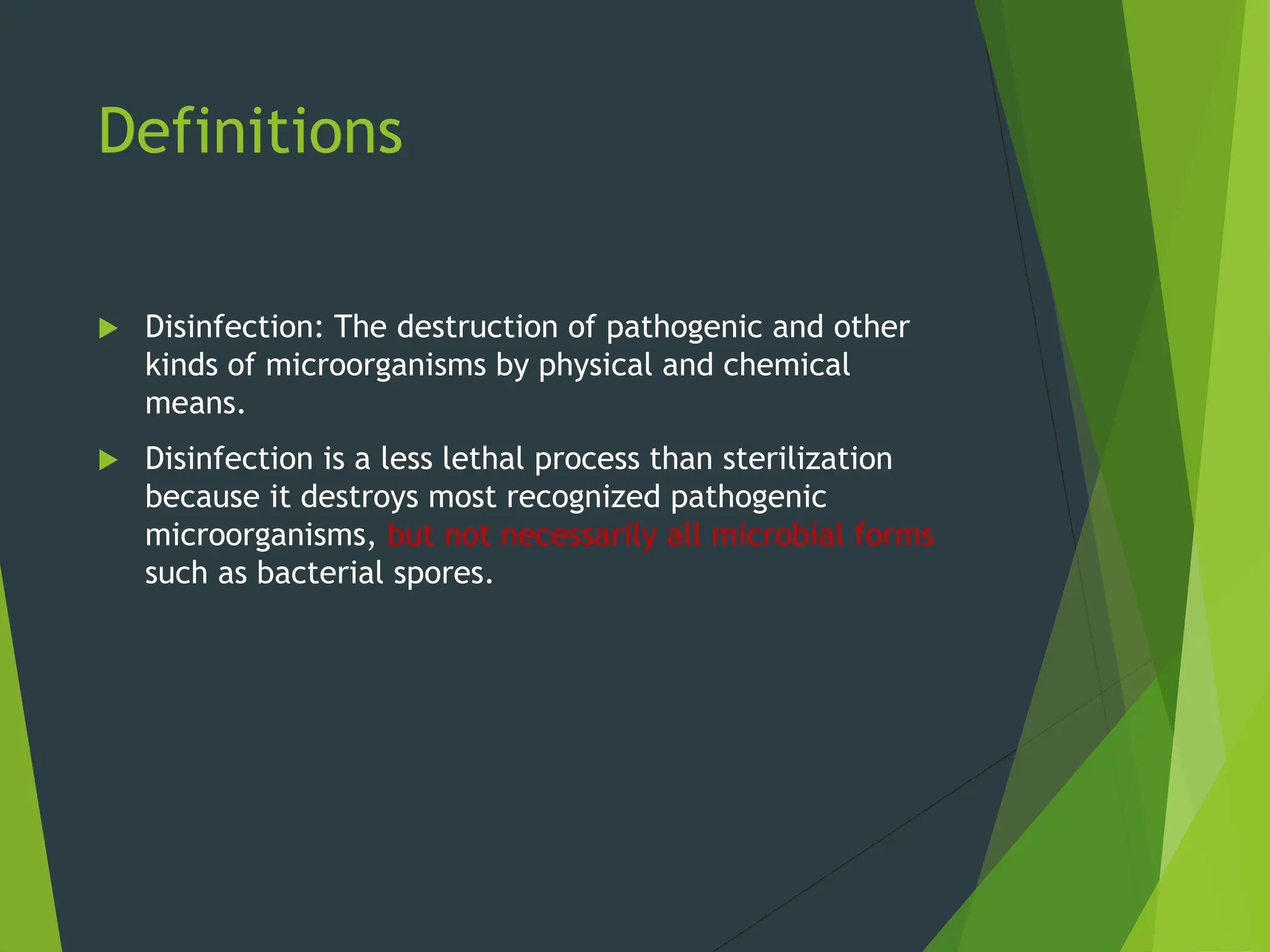 Principles of Sterilization and Disinfection.ppt | Indoor Environmental ...