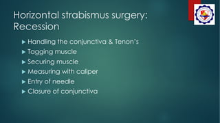 Principles of strabismus surgery part 3 of 3 | PDF
