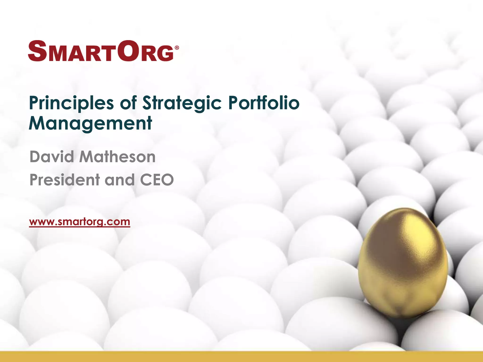 Principles of strategic portfolio management | PPT