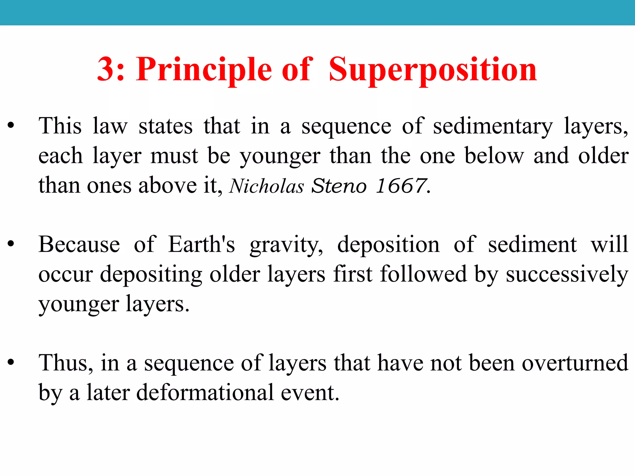 Principles of stratigraphy | PPTX
