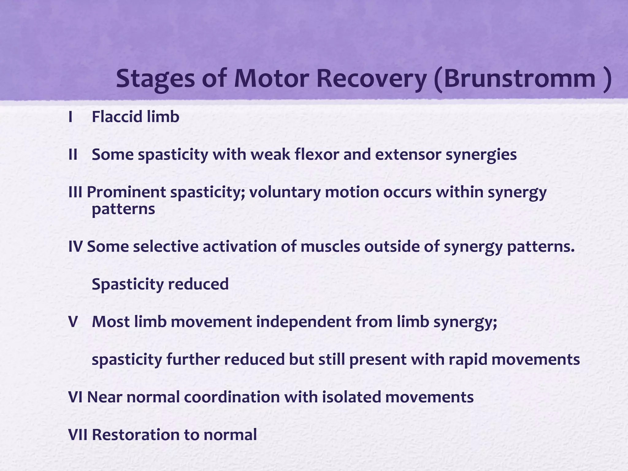 Principles of stroke rehab | PPT