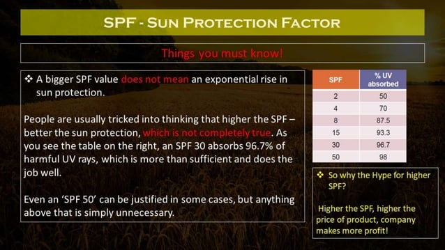 PRINCIPLES OF SUN PROTECTION - Classification and Formulations of ...