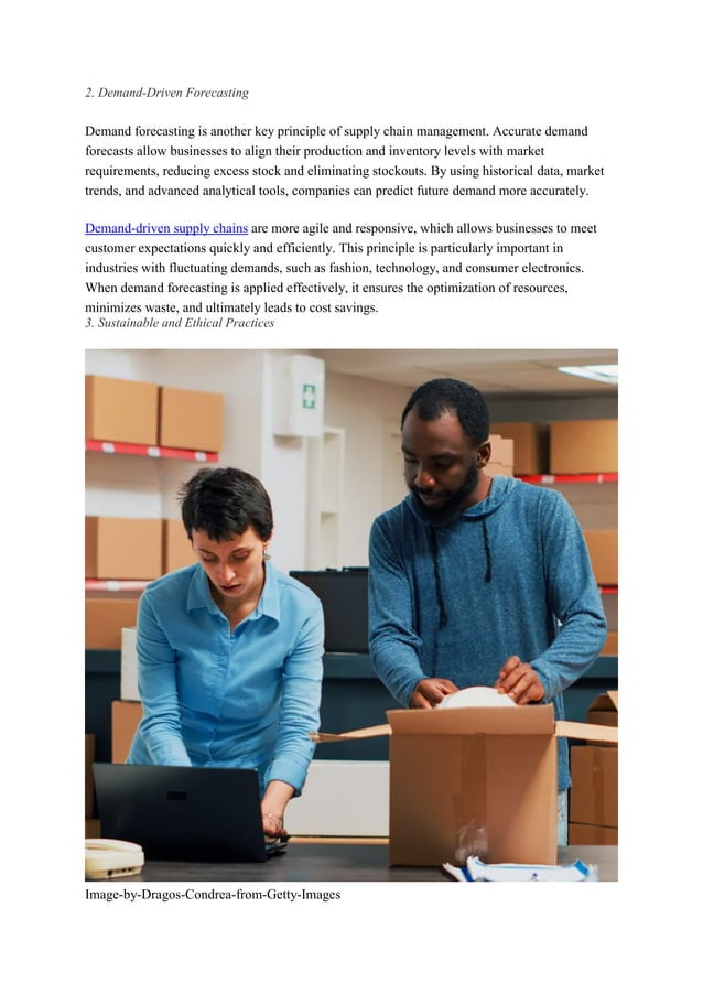 6 Key Principles of Supply Chain Management | Mr. Business Magazine | PDF