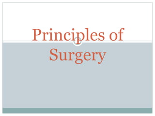 ORAL AND MAXILLOFACIAL principles of surgery.pptx | First Aid | Injuries