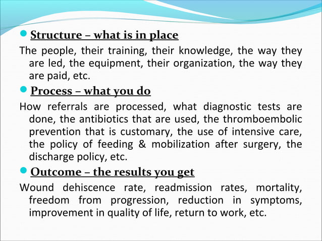Principles of surgical audit | PPT | Healthcare Industry | Industries