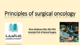 Principles of surgical oncology updated | PPTX