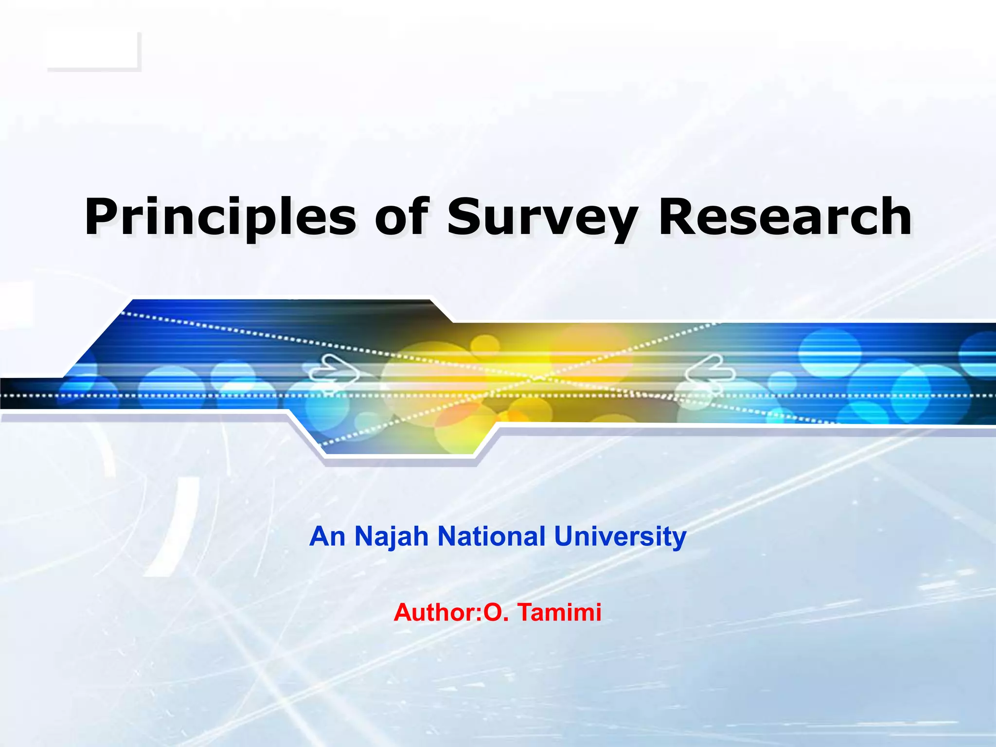 Principles of survey research | PPTX