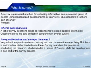 Principles of survey research | PPTX