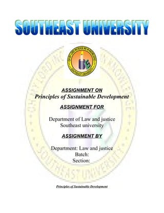 Principles of sustainable development | PDF