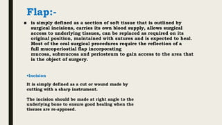 Principles of sutures and flap design ..pptx