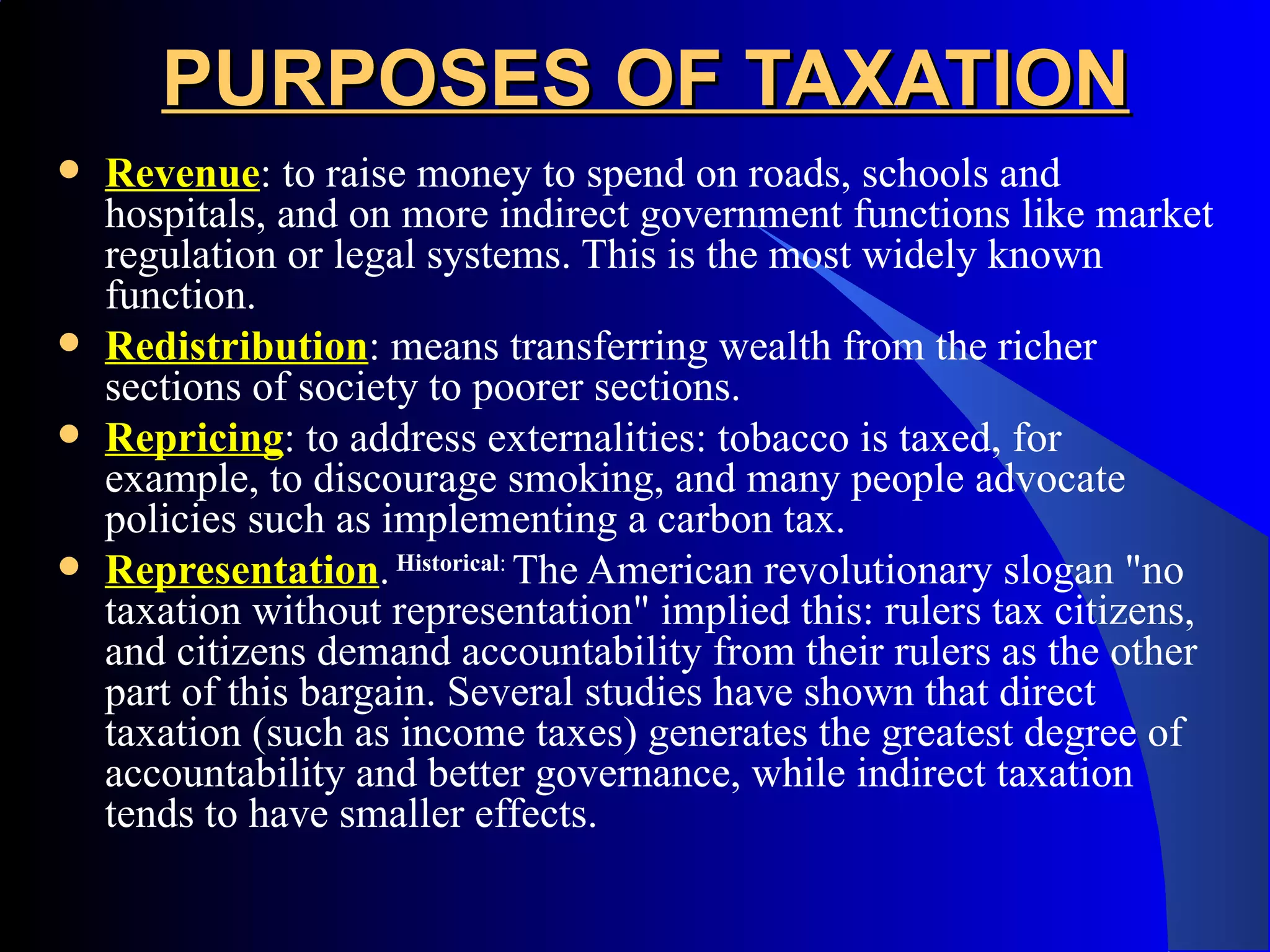 Principles of Taxation in Economics | PPT