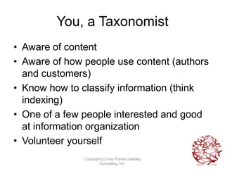 Principles of Taxonomies | PPTX