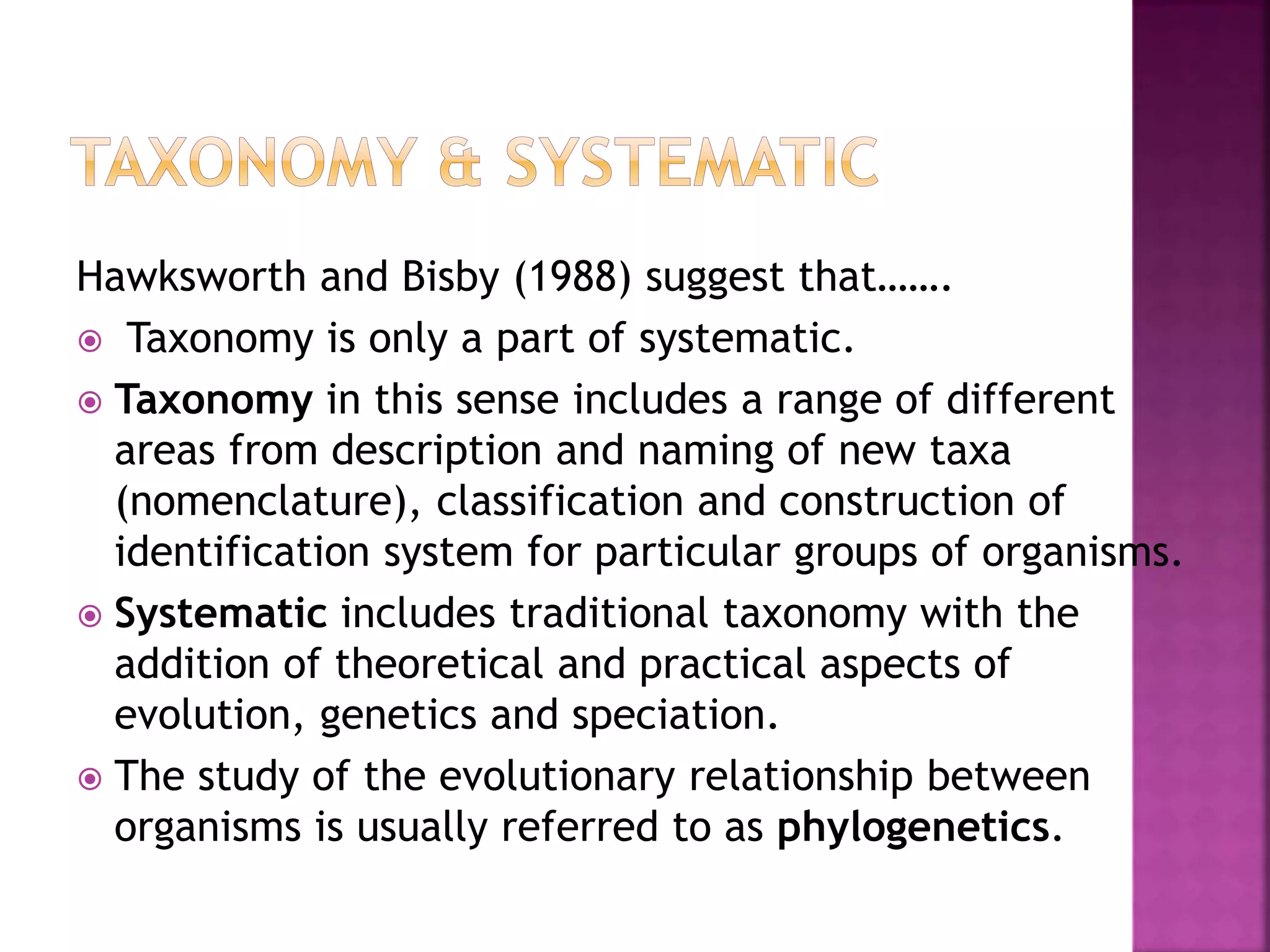 Principles of taxonomy | PPTX