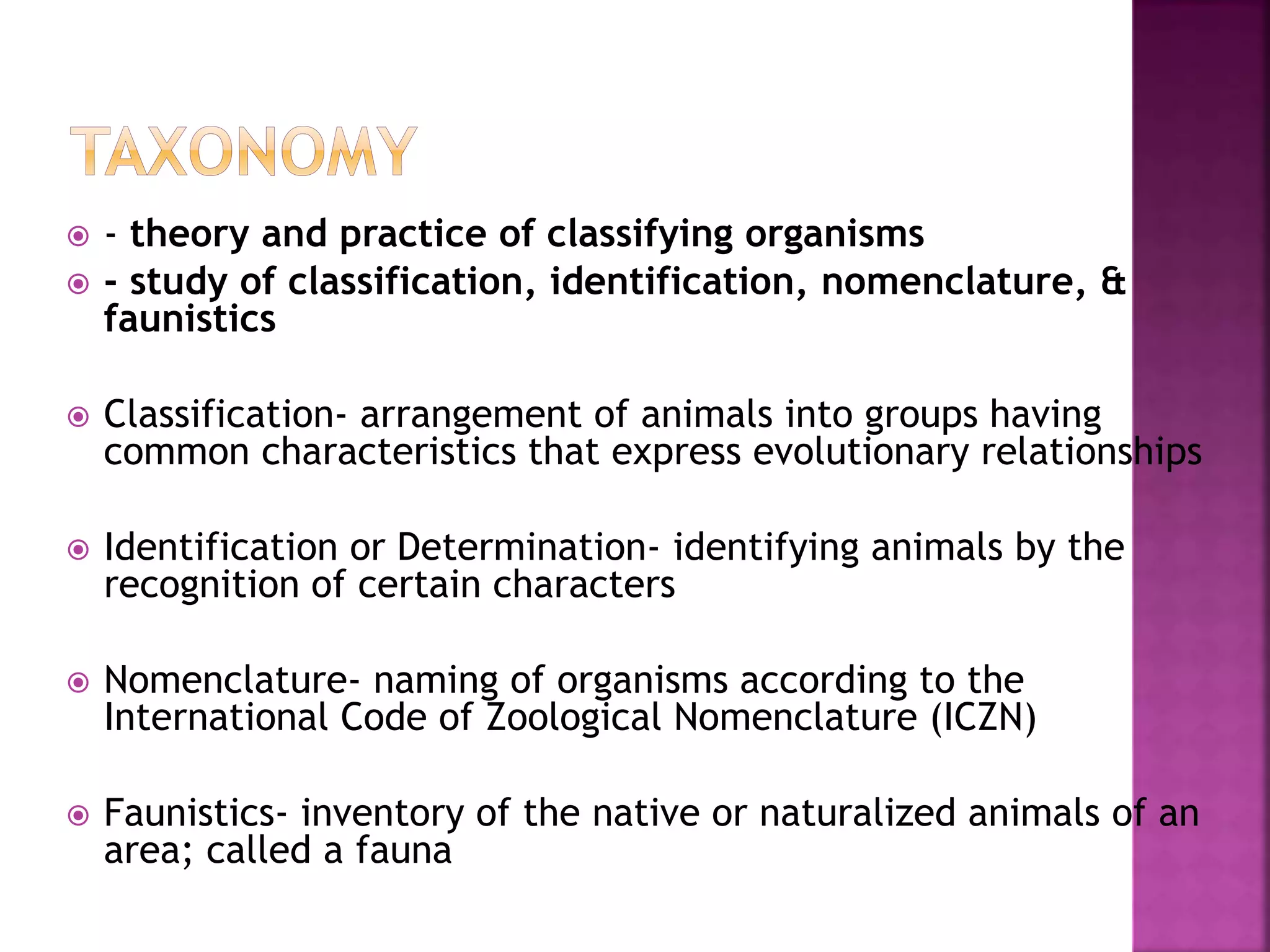 Principles of taxonomy | PPTX