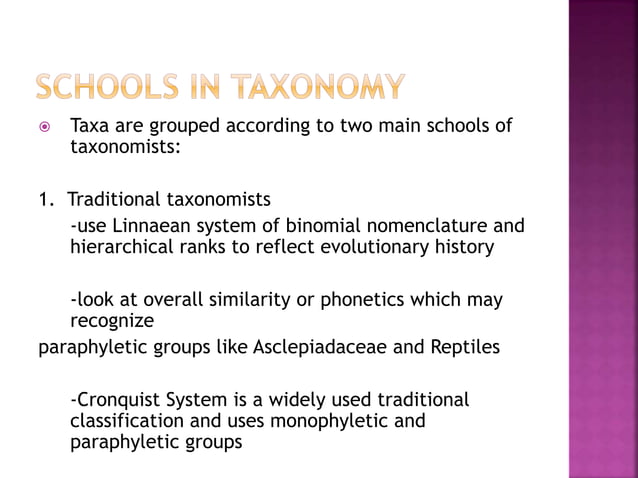 Principles of taxonomy | PPTX | Biological Sciences | Science
