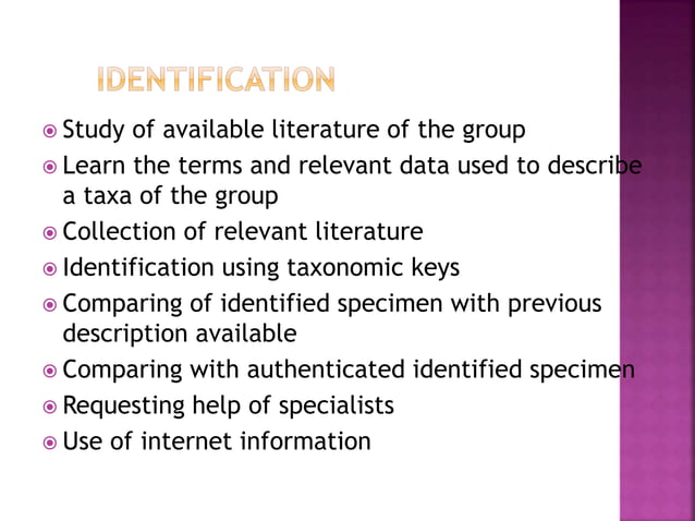 Principles of taxonomy | PPTX | Biological Sciences | Science
