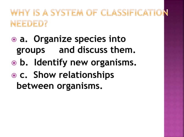 Principles of taxonomy | PPTX | Biological Sciences | Science