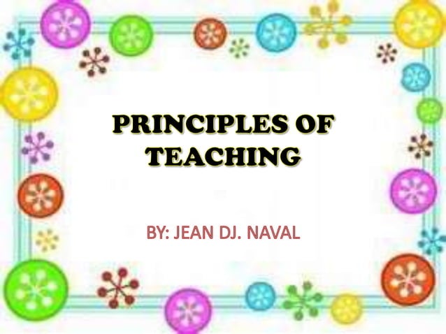 Principles of teaching | PPT