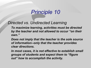 Principles of teaching | PPT | Education