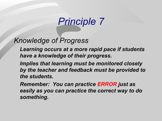 Principles of teaching | PPT | Education