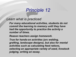 Principles of teaching | PPT