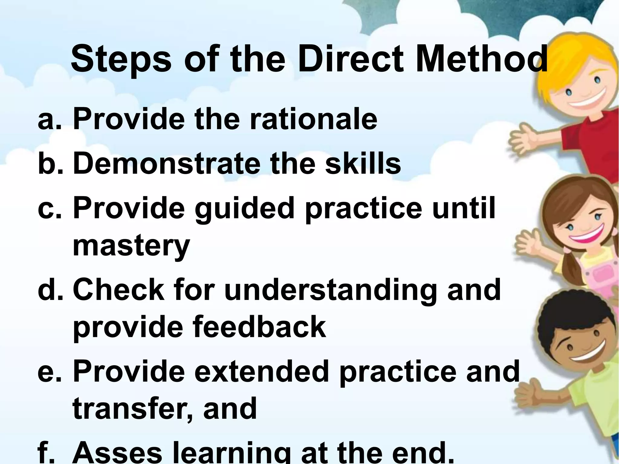 Direct Instructional Method/ Lecture Method | PPTX