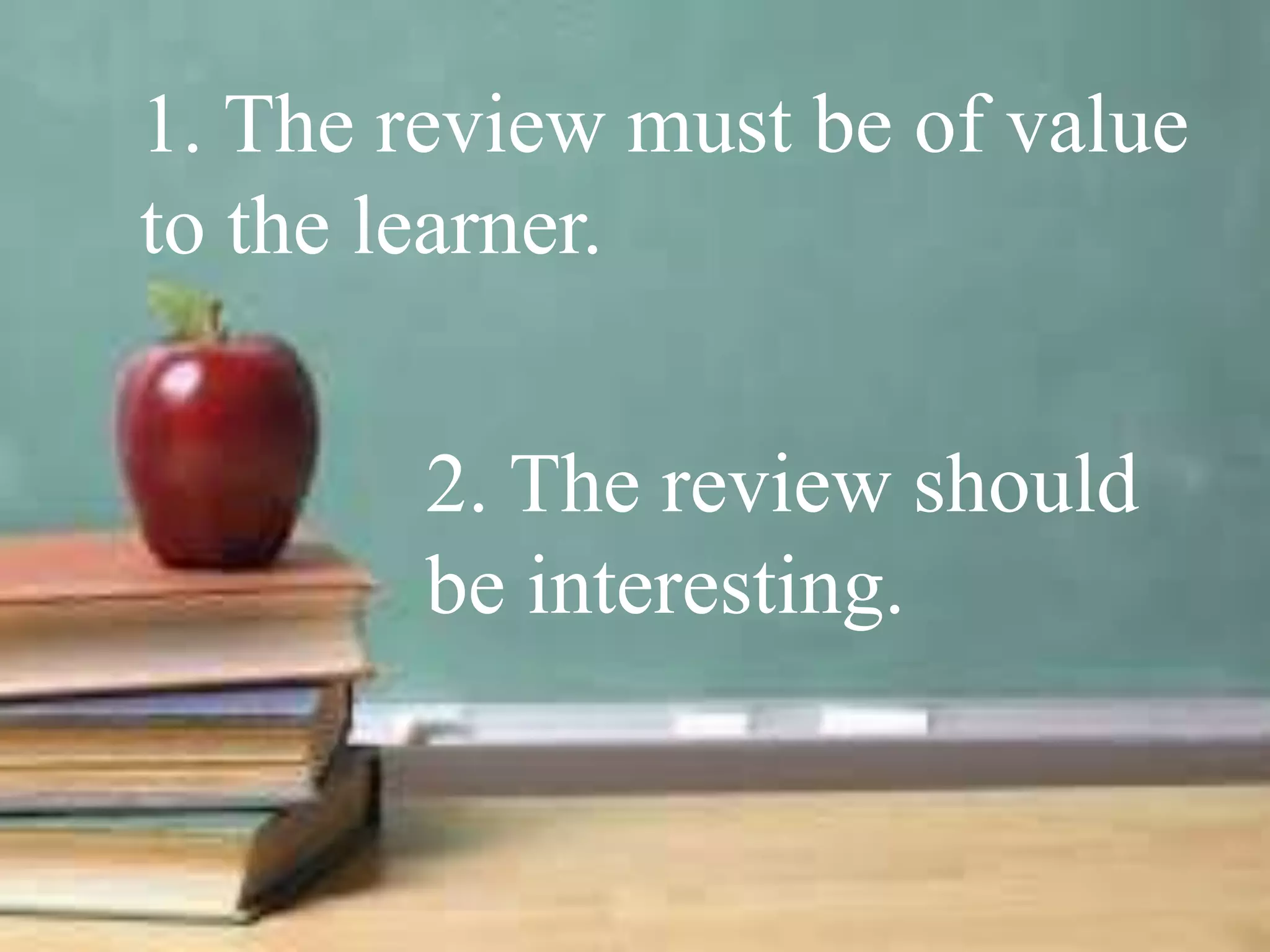 Review Lesson and Drill Lesson | PPTX