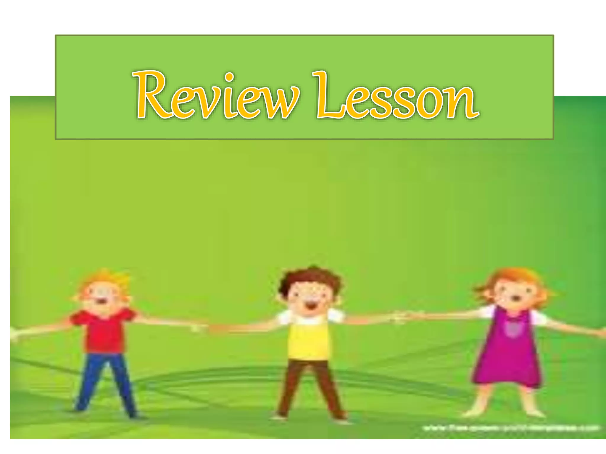 Review Lesson and Drill Lesson | PPTX